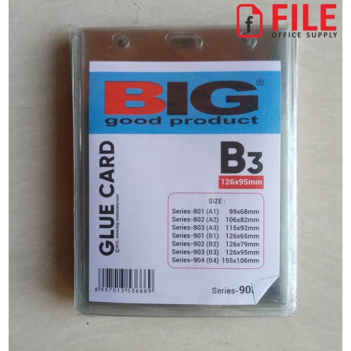 Jual ID Card Cover / Glue Card / Name Tag B3 BIG (1 pack 20 pcs) | Shopee Indonesia