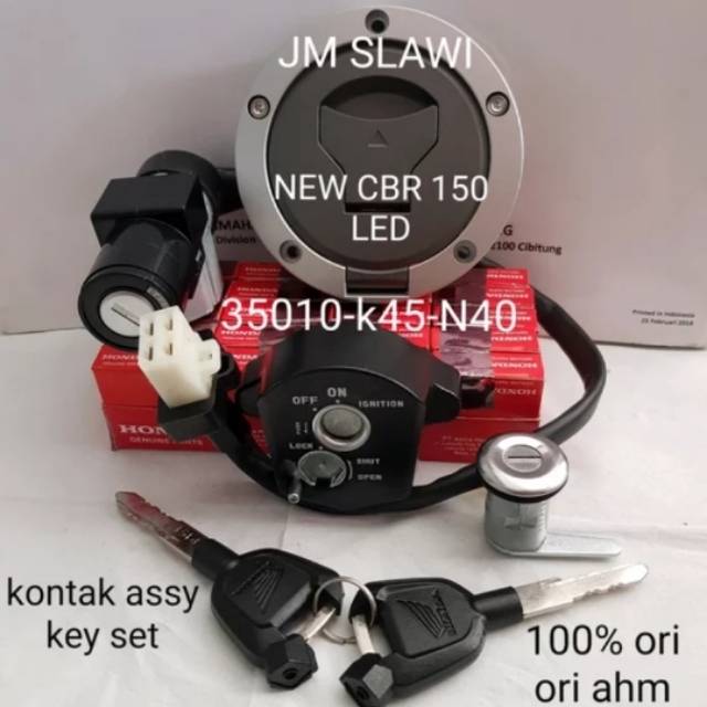 Jual 35010-K45-N41-kunci kontak assy key set new cbr 150 led ori AHM ...
