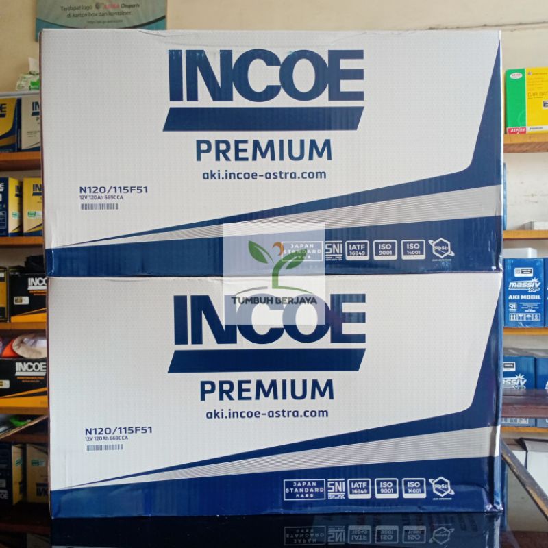 Jual ORIGINAL AKI INCOE N120 12V120AH BUS TRUK GENSET FORKLIFT DLL ...