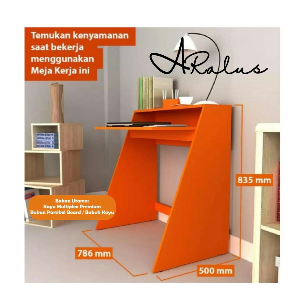Jual Meja Kerja / Meja Belajar / Meja Kantor Minimalis Bahan Multiplek ...