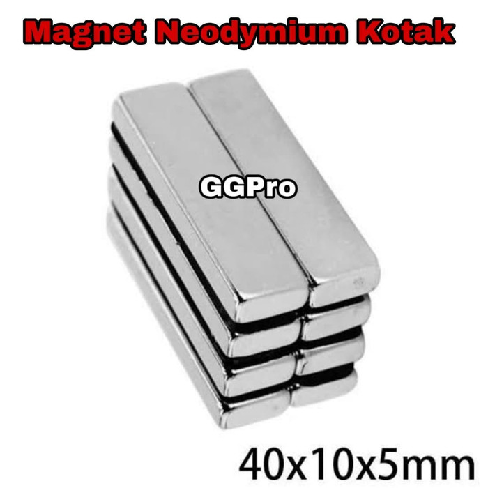 Jual MAGNET NEODYMIUM KOTAK UK 40x10x5 MM SUPER KUAT | Shopee Indonesia
