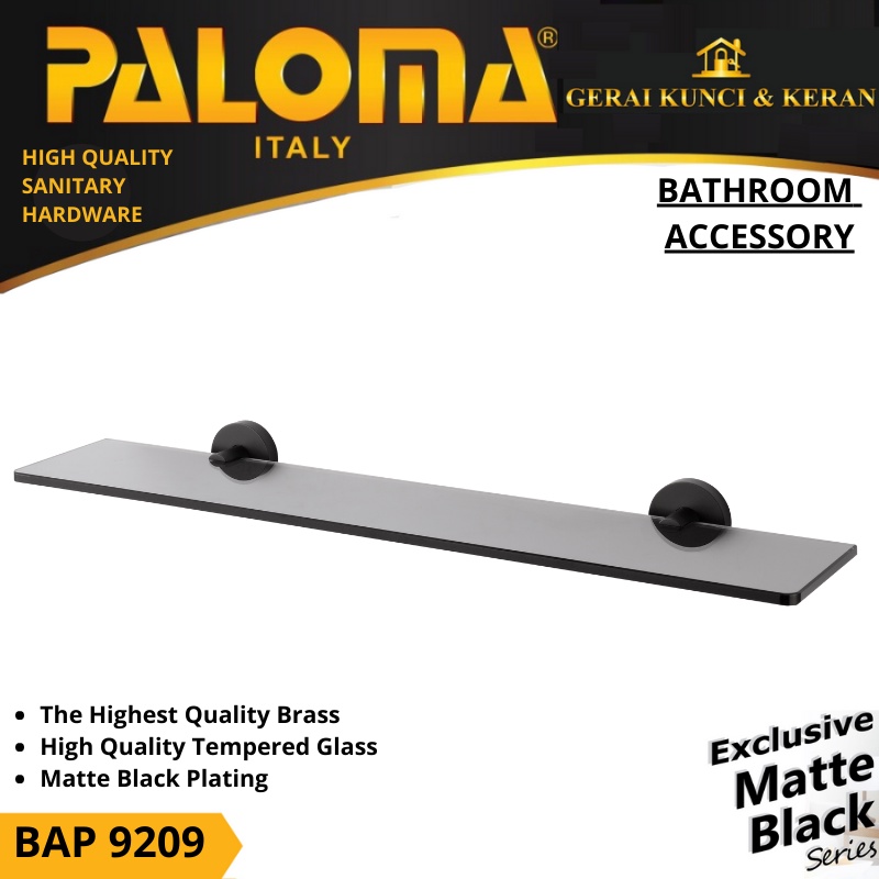 Jual PALOMA BAP 9209 Rak Kaca Tempat Sabun Glass Shelf Dinding Kamar ...