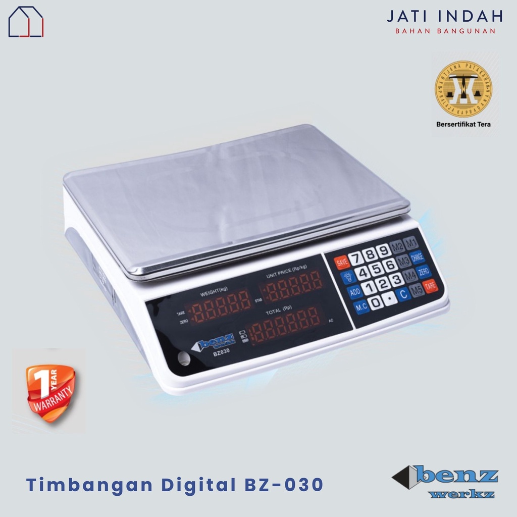 Jual Timbangan Digital LED Display Benz Werkz BZ-030 (Timbangan Pasar ...
