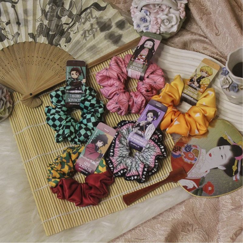 Jual Demon Slayer 1.0 [SMALL] Micheez.id | Kimetsu no Yaiba Scrunchie ...