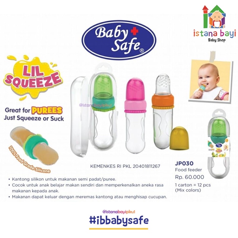 Jual Baby Safe Food Feeder Lil Squeeze - Peralatan Makan Mpasi Bayi JP030 | Shopee Indonesia