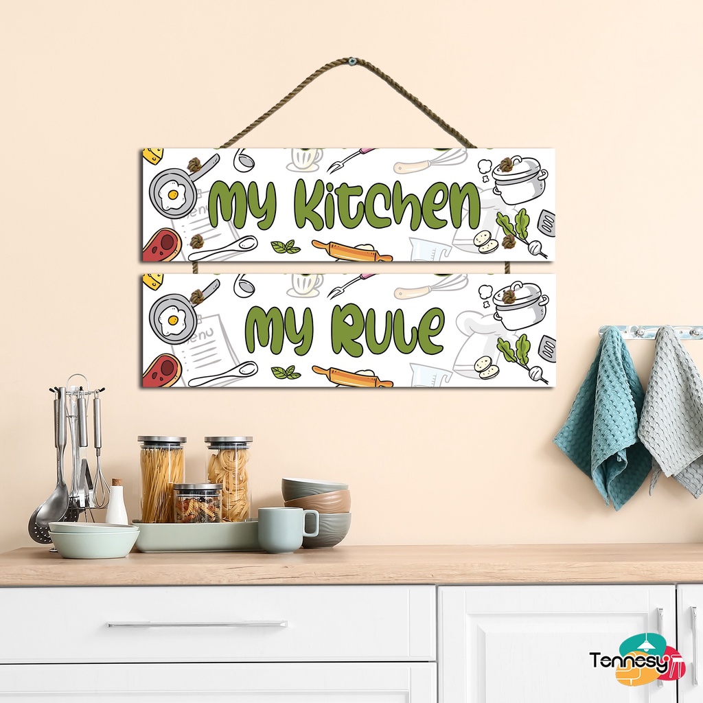 Jual TENNESY HIASAN DINDING KITCHEN DAPUR SUSUN 2 PANEL 30x8CM PAJANGAN ...