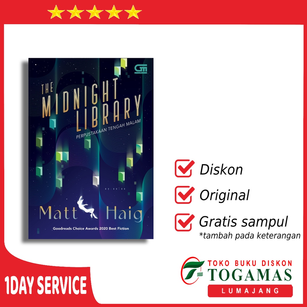 Jual BUKU NOVEL - PERPUSTAKAAN TENGAH MALAM (MIDNIGHT LIBRARY) - BUKU ...