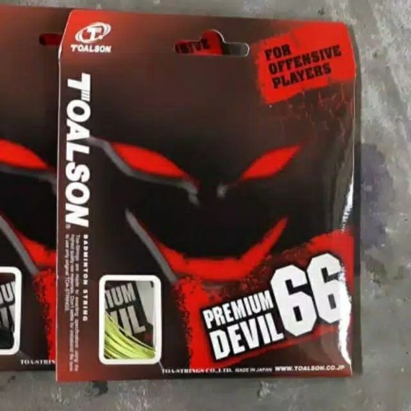 Jual Senar Badminton Toalson Premium Devil 66 made in japan | Shopee ...