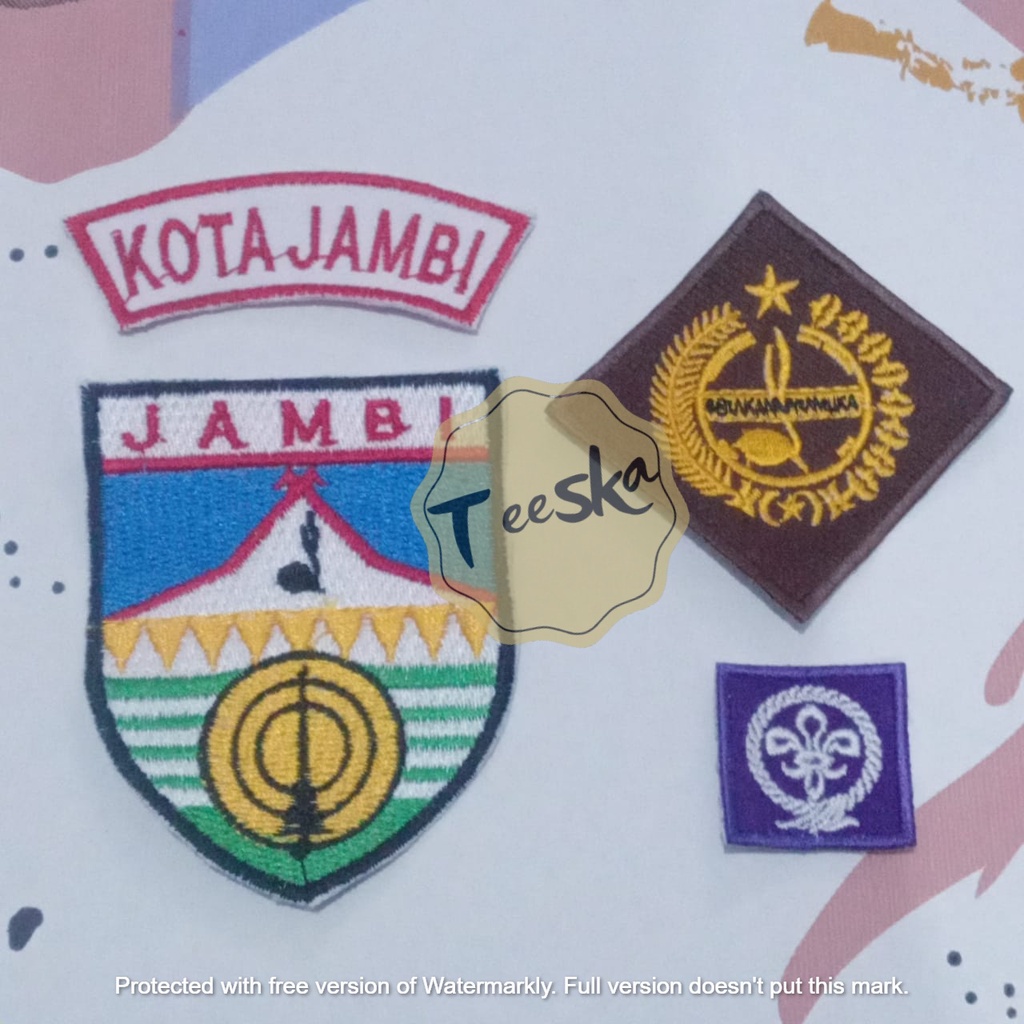 Jual Set Atribut Seragam Pramuka Logo Tunas Kelapa dan Wosm, Logo ...