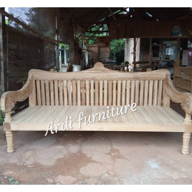 Jual Kursi teras risban kursi panjang bale bale kayu jati furniture ...