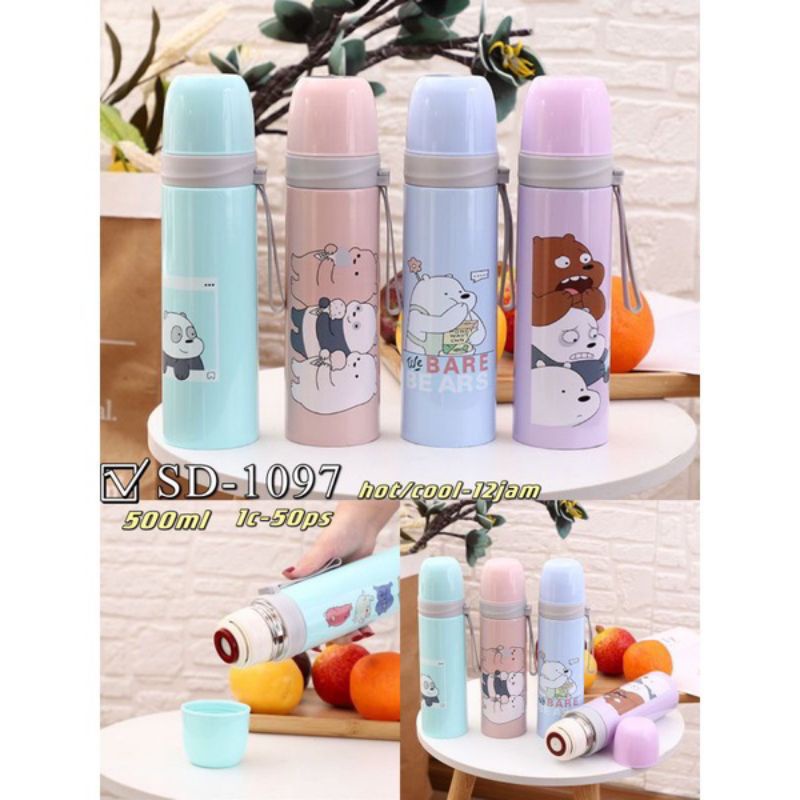 Jual Termos Air Panas Karakter / Termos Air Panas unik/ Botol Minum ...