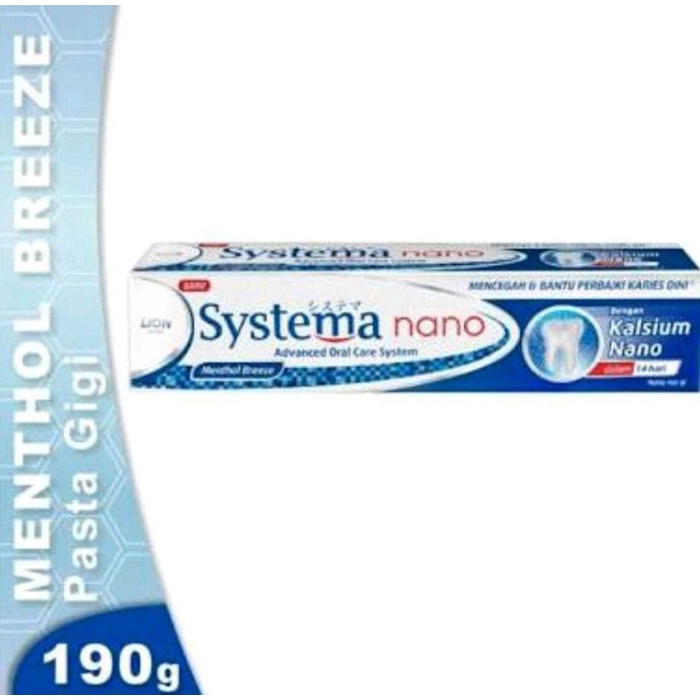 Jual Systema Nano Pasta Gigi Menthol Breeze 190Gr | Shopee Indonesia
