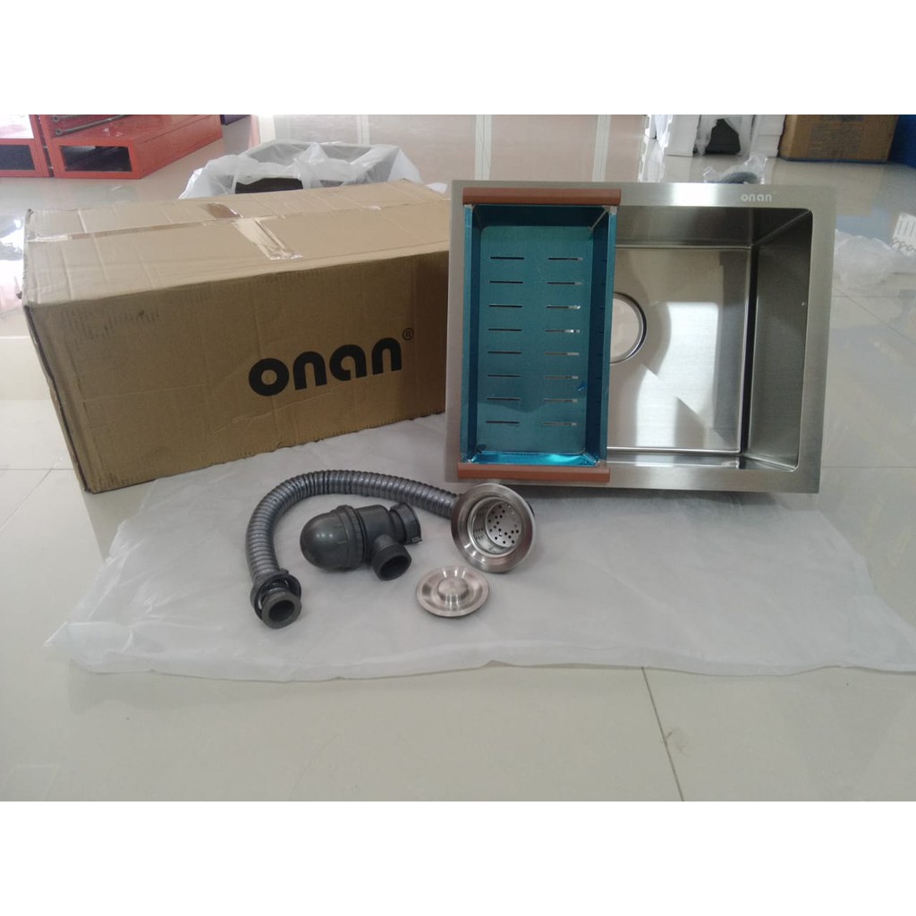 Jual Kitchen Sink Onan 5040 Minimalis Stainless Steel | Shopee Indonesia