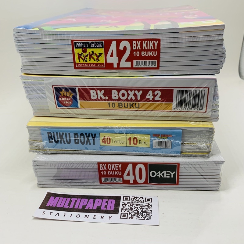 Jual Buku Tulis Boxy Isi 40 Dan 42 Lembar Per Pack 10 Pcs Murah ...