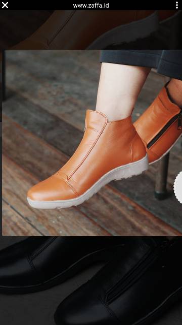 Jual Sepatu Boots Wanita Kickers Boot flat Murah Kerja Kantor Main ...