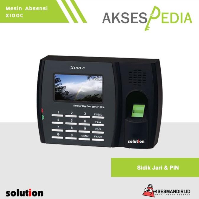 Jual Mesin Absensi Murah Fingerprint Solution X100C | Shopee Indonesia