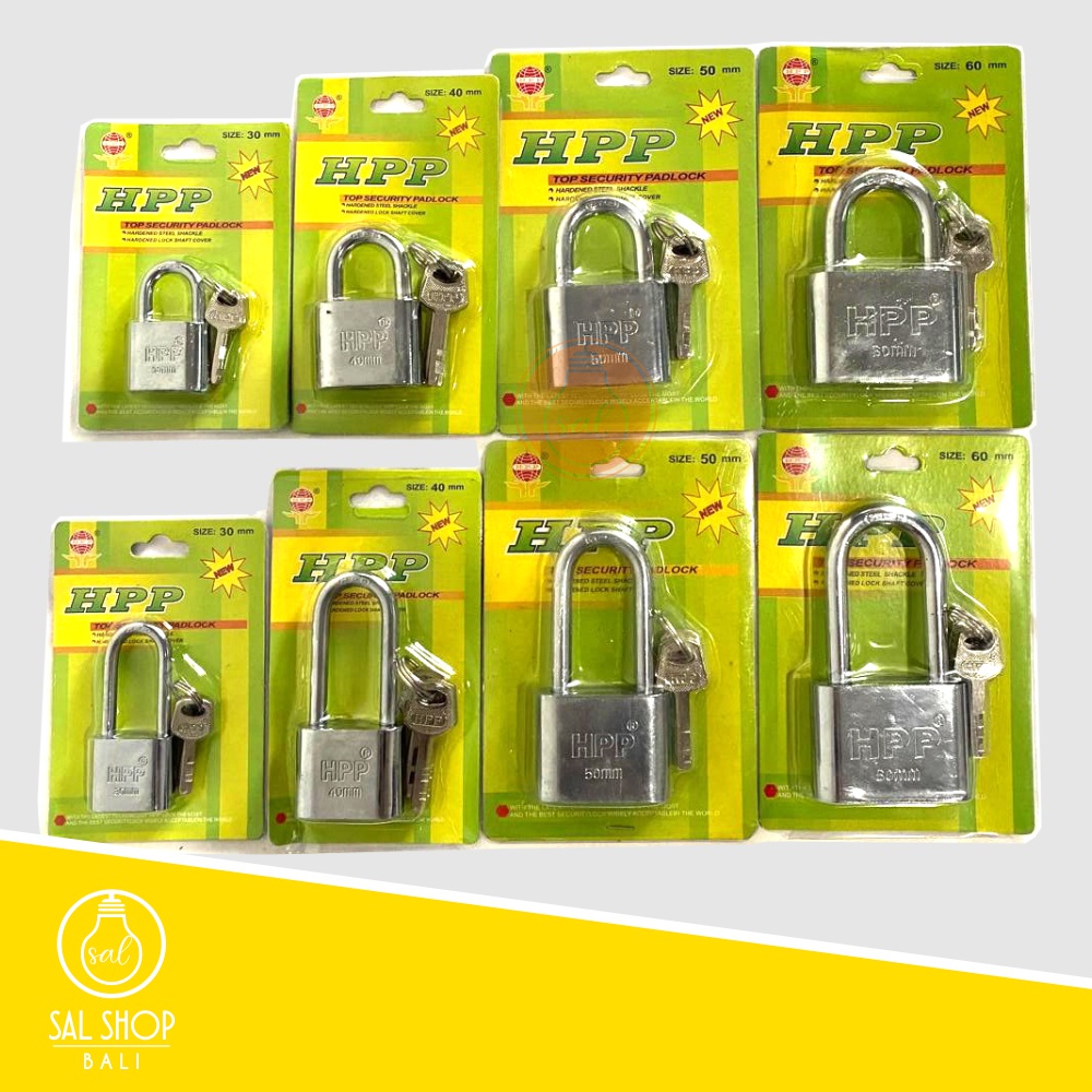 Jual Gembok HPP 30, 40, 50, 60 MM Panjang / Pendek / Kunci Gembok Murah ...