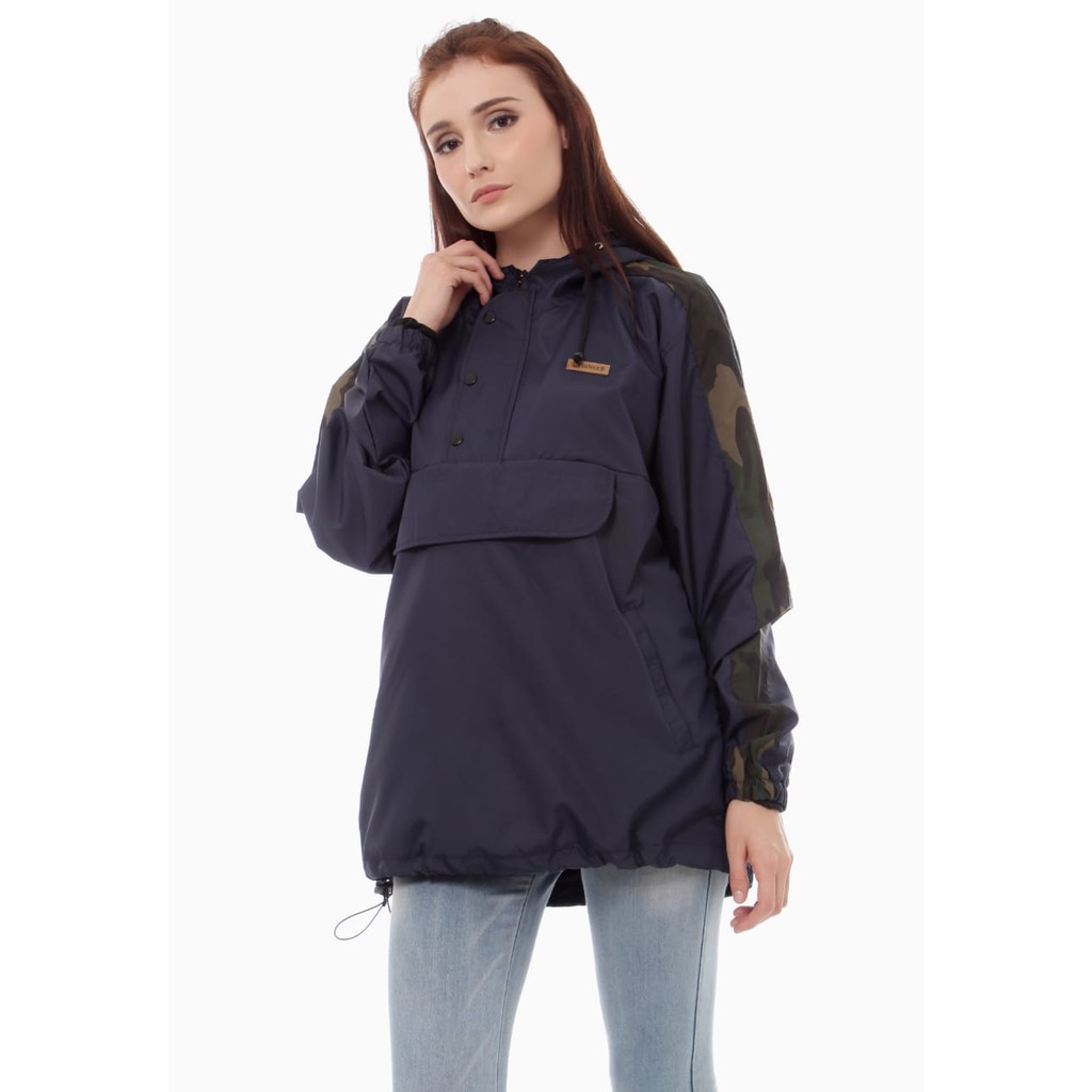 Jual Hipocryte Non Jaket Cagoule Navy List Loreng Parasut Unisex ...