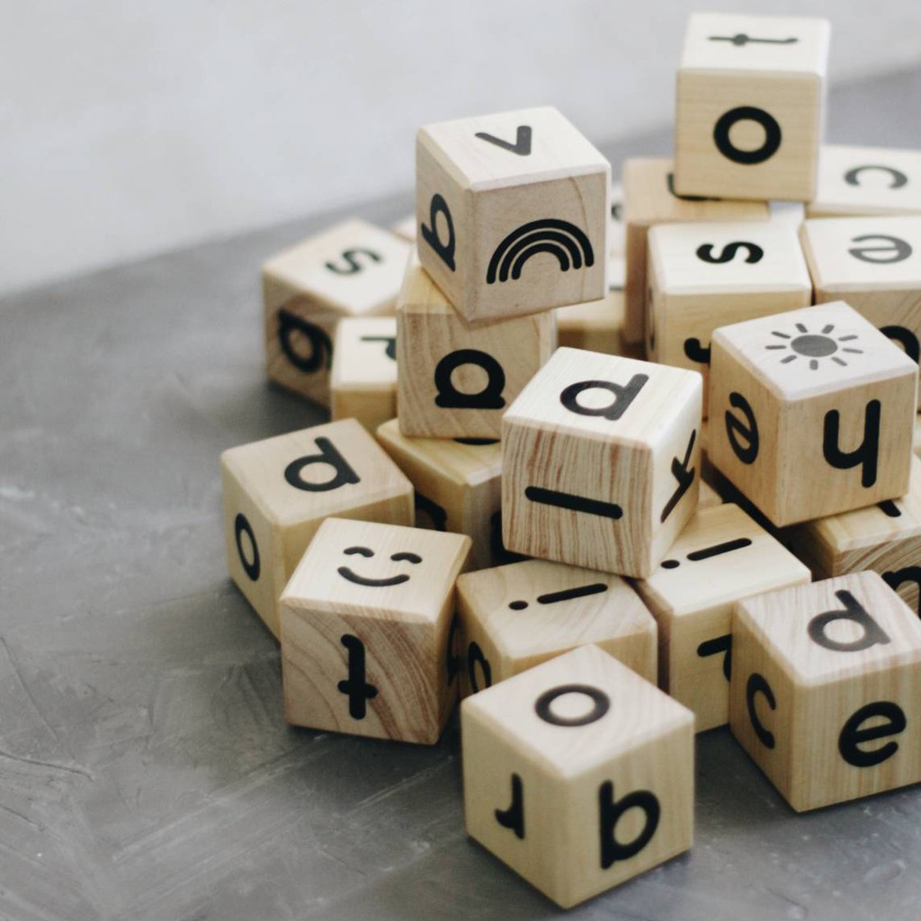 Jual Lettering and Life Black Lowercase Alphabet Blocks Mainan Kayu ...