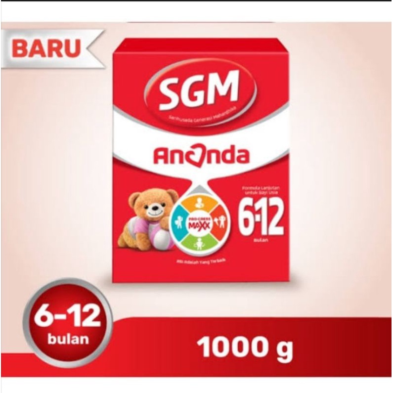 Jual SGM Ananda 2 || 6-12bulan 1000g / 600g box | Shopee Indonesia