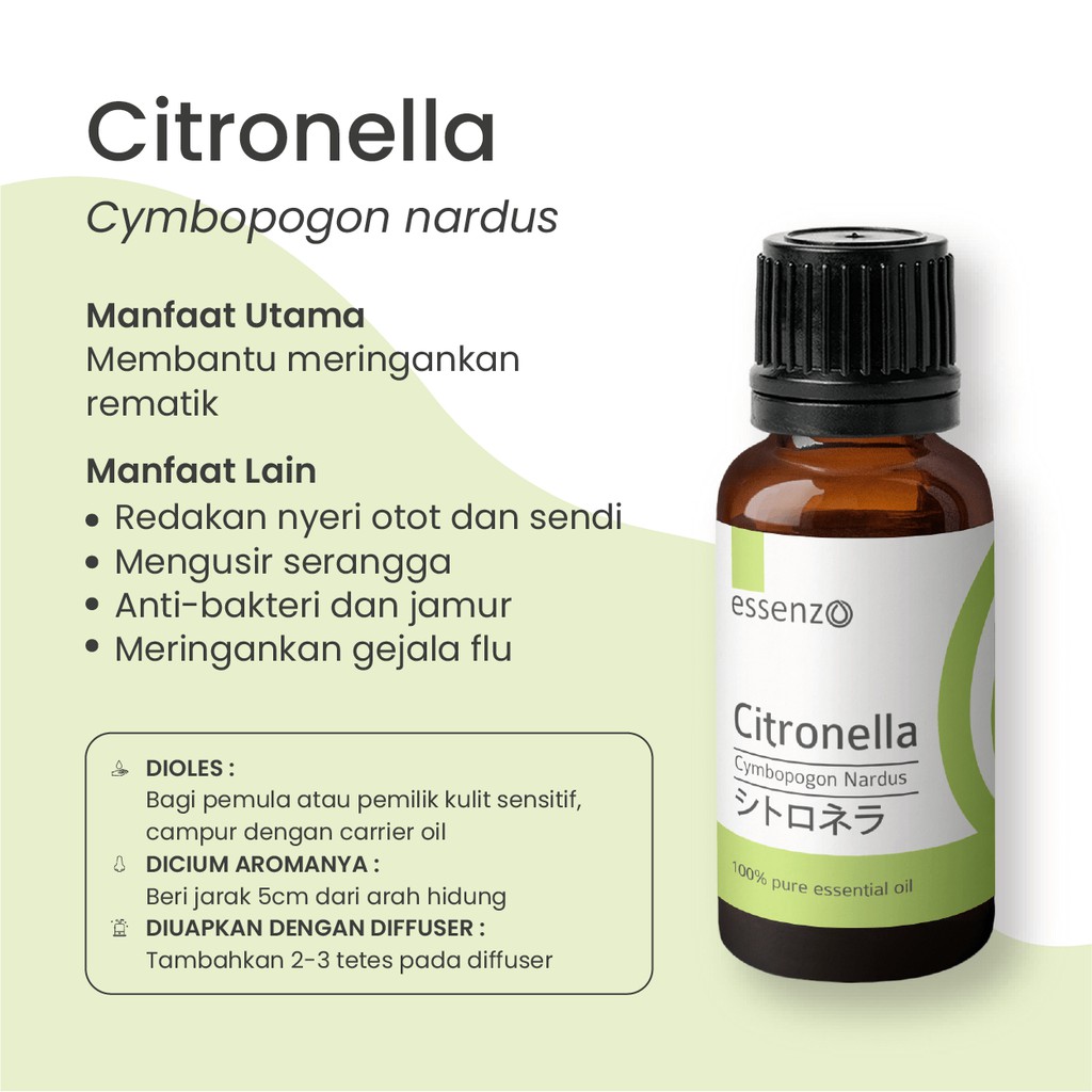 Jual CITRONELLA Essential Oil (Ekstrak-SERAI WANGI) | Shopee Indonesia