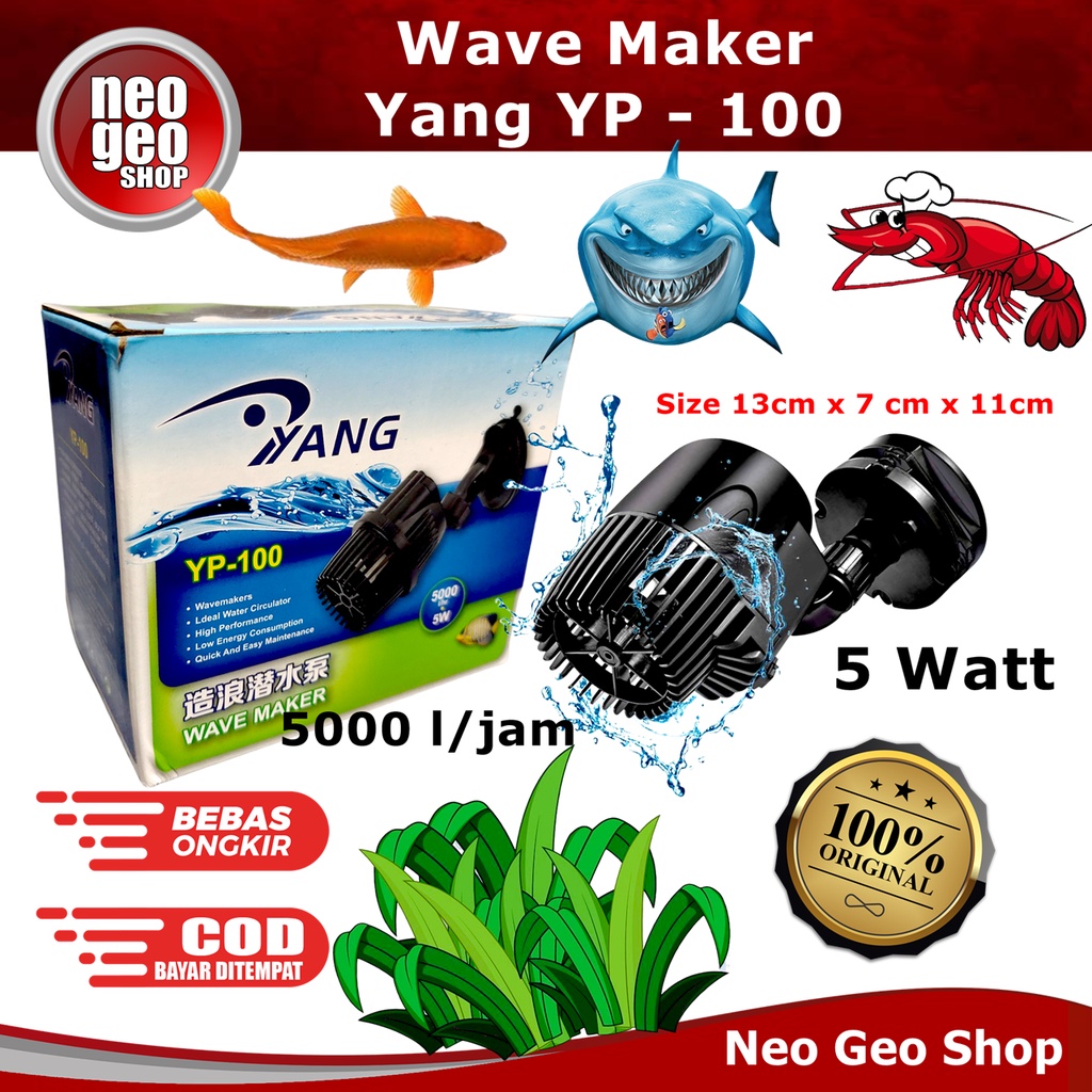 Jual YANG YP 100 YP100 WAVE MAKER MESIN GELOMBANG OMBAK AQUASCAPE ...
