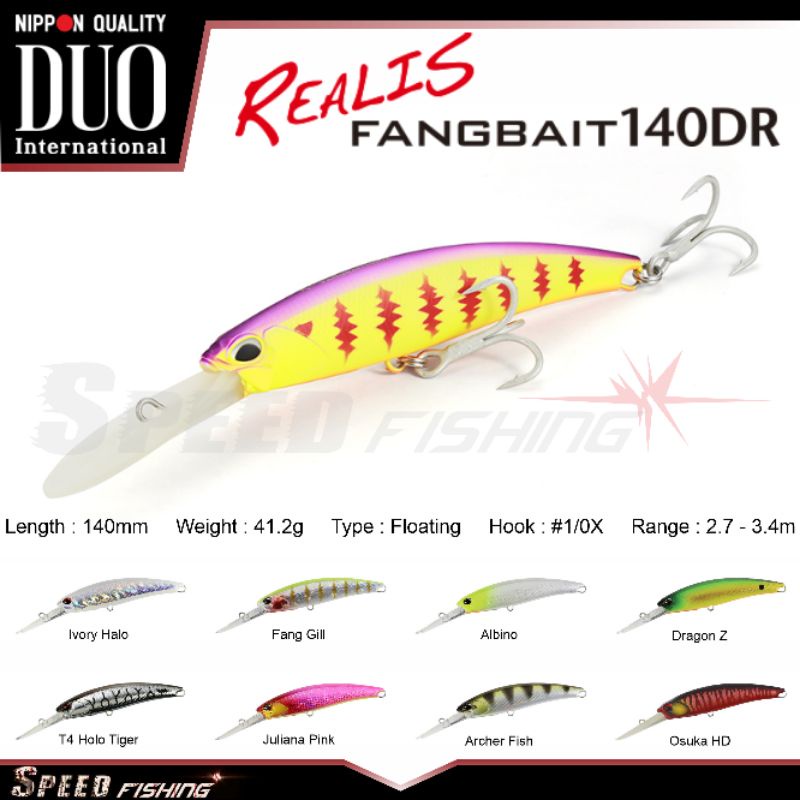 Jual Lure Duo Realis Fangbait 140 DR SW Floating Minnow | Shopee Indonesia
