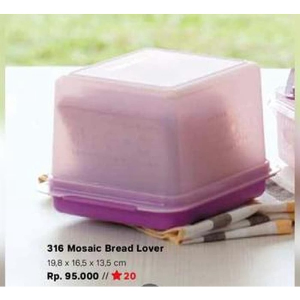 Jual Tupperware Tempat Roti (Mossaic Bread Lover) | Shopee Indonesia