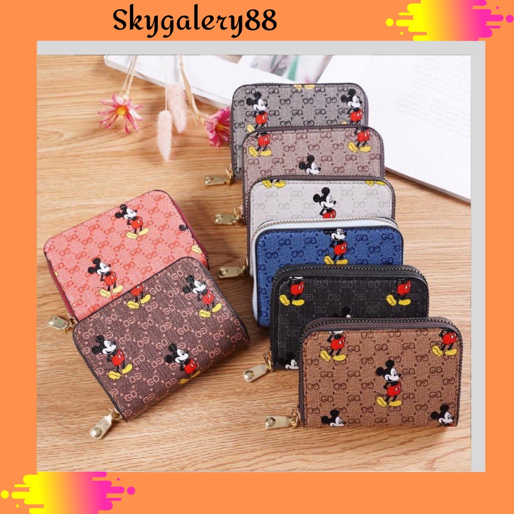 Jual Dompet Mini Wanita Dompet Kartu Wanita Karakter Micky Mouse ...