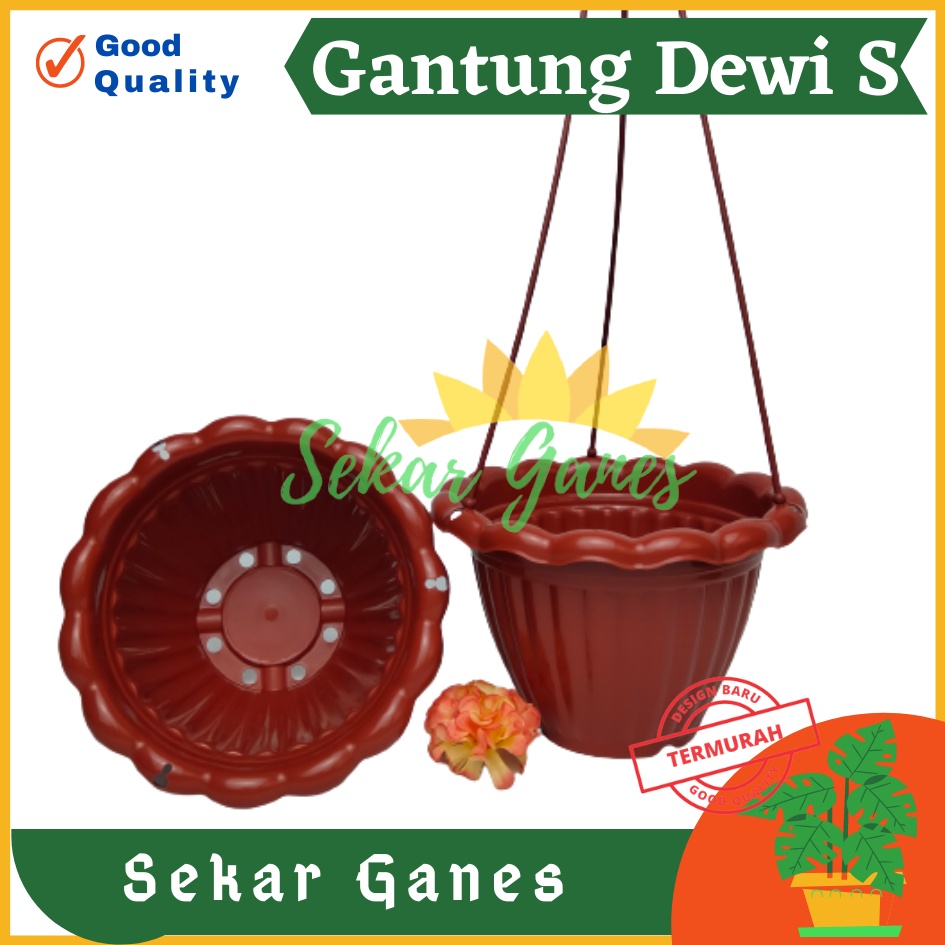 Jual Pot Gantung Dewi S Merah BataTerracota Terracotta Merah Coklat Pot ...