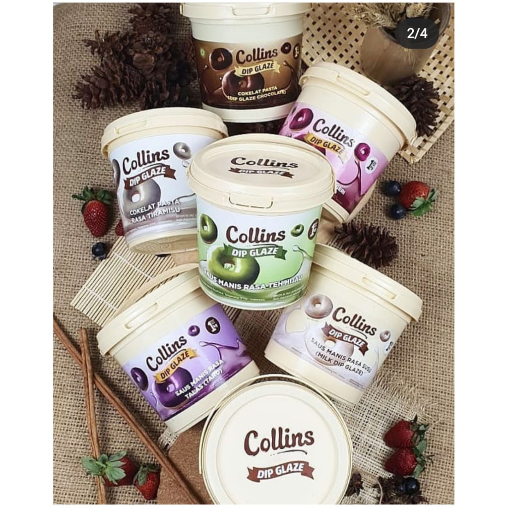 Jual Collins Dip Glaze All Variant 1 Kg / Selai Collins / Selai Donat ...