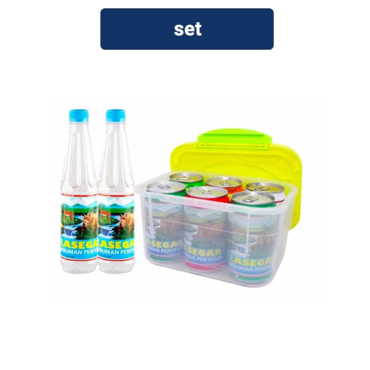 Jual Lasegar Mix Rasa Kaleng Container 6 x 320 mL + Lasegar Botol 2 x ...