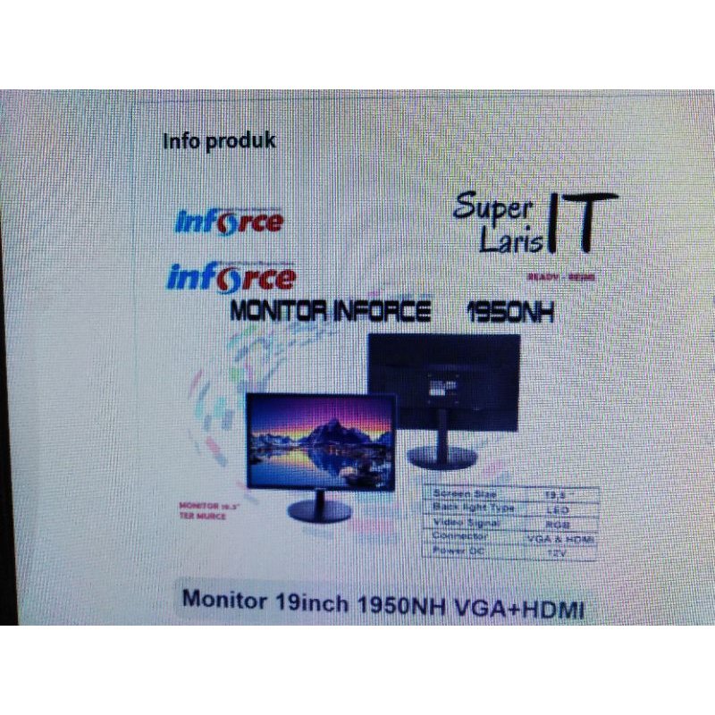Jual inforce 1950NH LED monitor | Shopee Indonesia