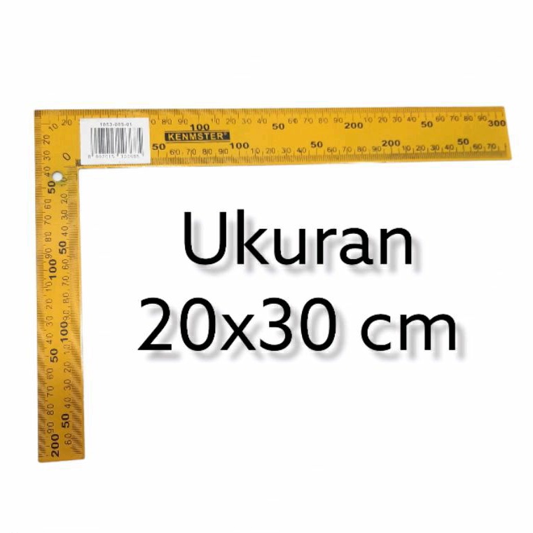 Jual Penggaris Siku 20 x 30 cm KENMASTER Penggaris Meteran Siku Sudut ...