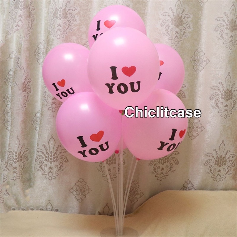 Jual Balon latex i love you 1 pak isi 100/balon valentine/ balon love ...