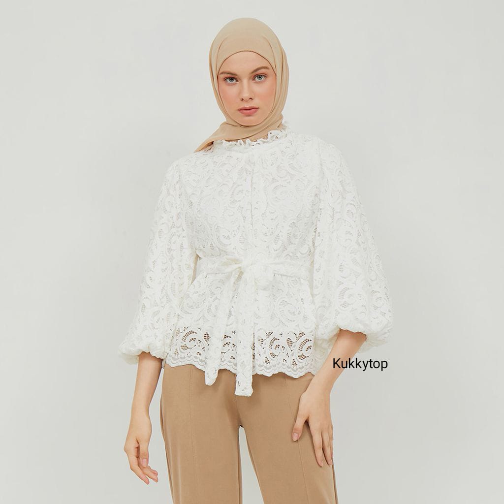 Jual Kukky Top Atasan Wanita Terbaru Tsabina Blouse Lengan Panjang ...