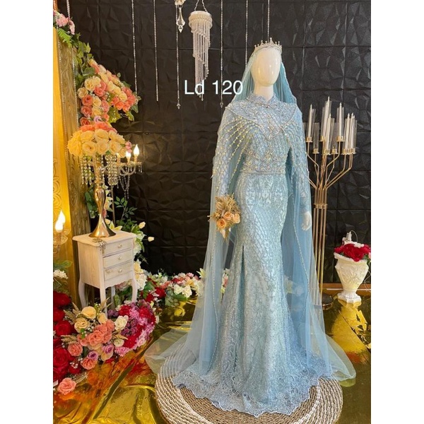 Jual NEW GAUN PASANGAN SLIM DRESS PREMIUM//GAUN CANTIK MEWAH BEREKOR ...