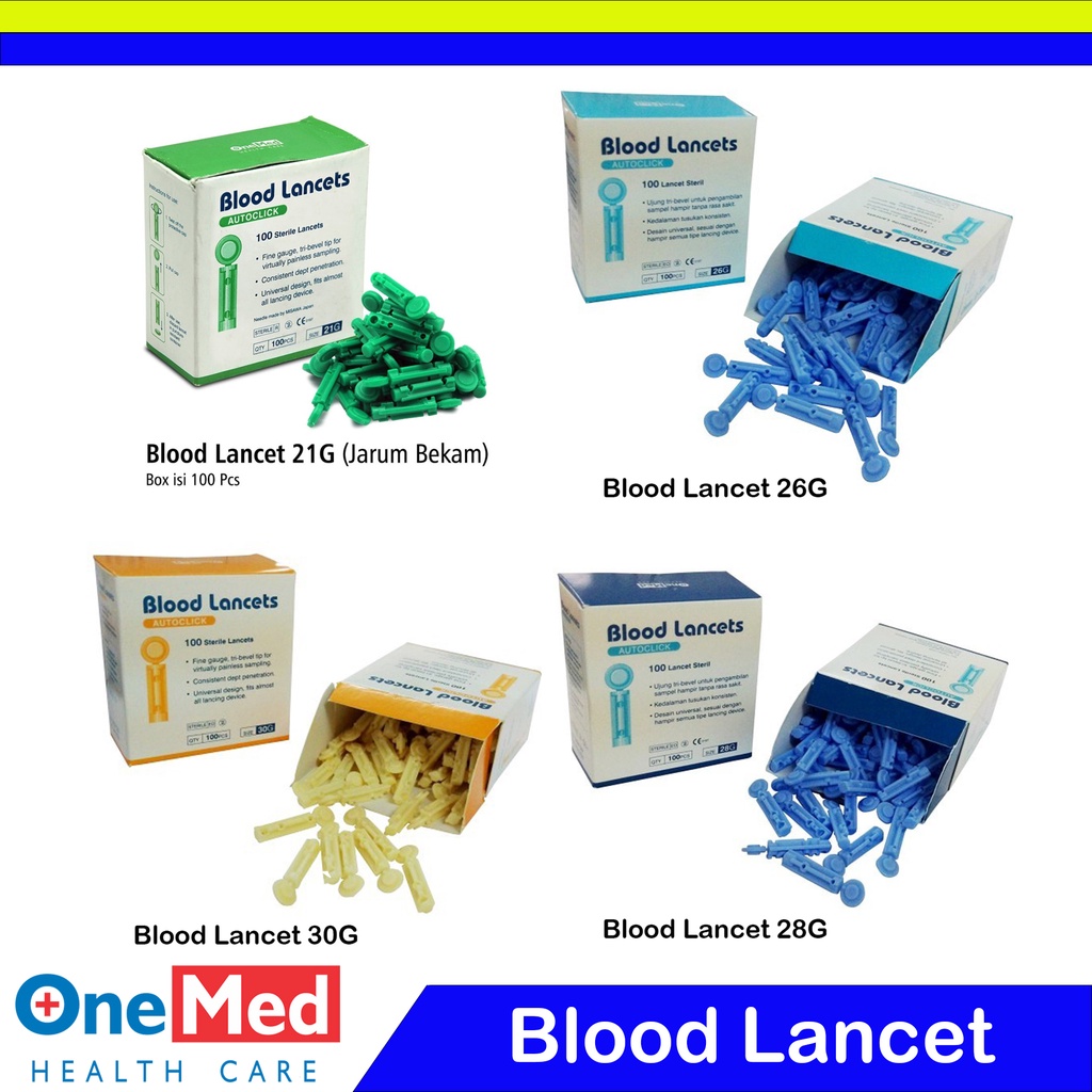 Jual Blood Lancets OneMed box isi 100pcs | Shopee Indonesia