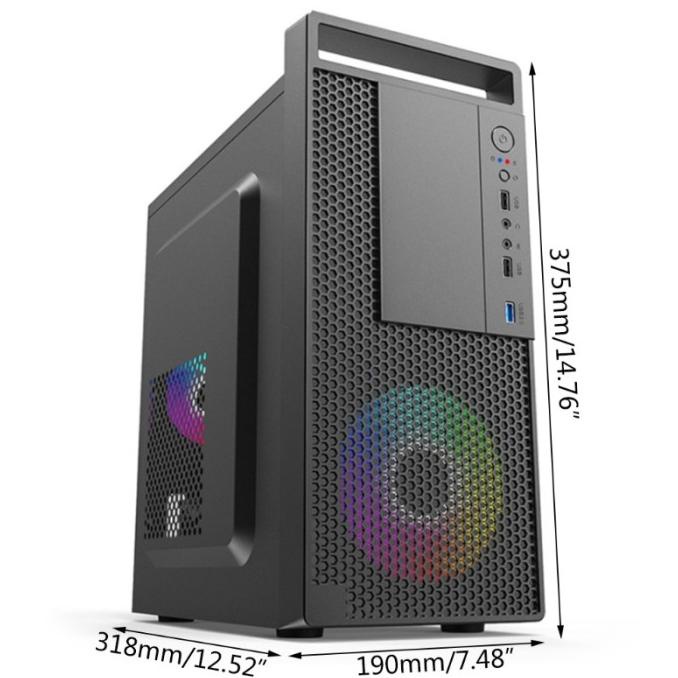 Jual PSY ALUMINUM ITX CASING KOMPUTER GAMING DESK MINI COMPACT PC USB 3 ...