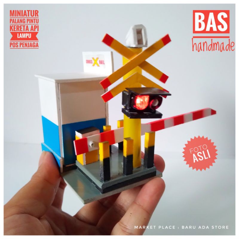 Jual Promo Mainan Edukasi Palang Pintu Kereta Api Miniatur Handmade ...