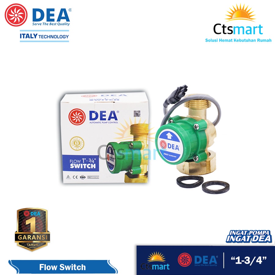Jual Water Flow Switch 1" - 3/4" (Saklar Otomatis Pompa Air) | Shopee ...