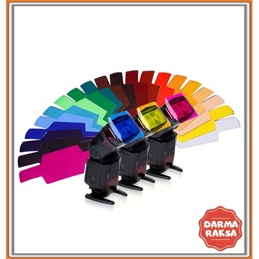Jual Filter Flash Diffuser (20 Warna) | Shopee Indonesia