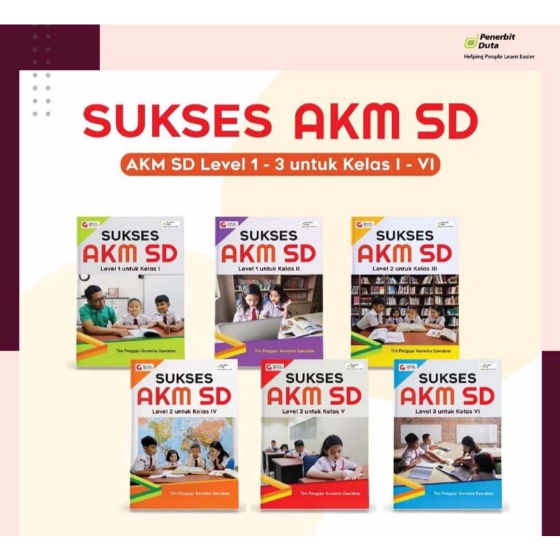 Jual BUKU AKM SD - KELAS 1-6 / UJI KOMPETENSI LITERASI MEMBACA ...