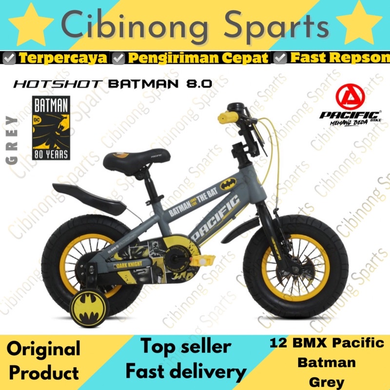 Jual Sepeda Anak 12 BMX Pacific Batman Ban Besar Ban Jumbo 3.0 New ...