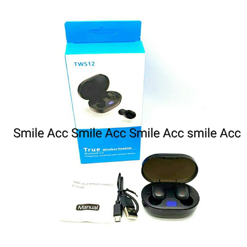 Jual Headset Bluetooth Xiaomi Airdots TWS12 Wireless Tws 12 LED Earphone | Shopee Indonesia