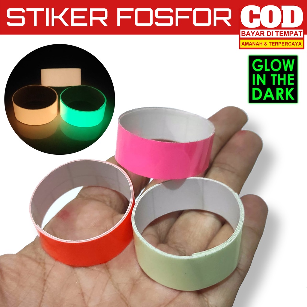 Jual Stiker Fosfor Menyala Dalam Gelap Metal Jig Lure Orange Pink Hijau ...