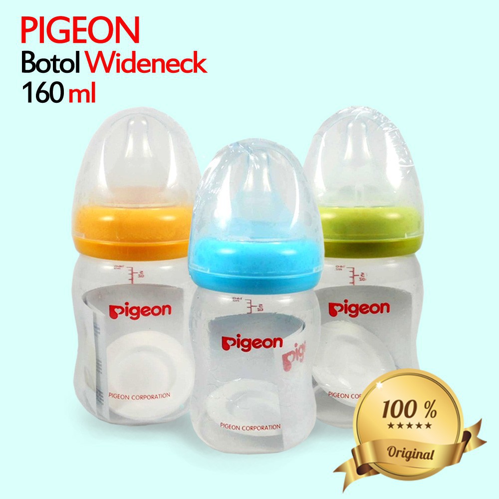 Jual Pigeon BOTOL WIDE NECK PERISTALTIC PLUS 160ml 240ml | Shopee Indonesia