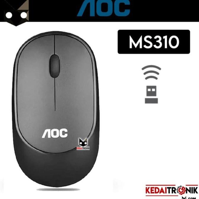 Jual Mouse Wireless Aoc Ms310 Compact Silent Grey 1600 Dpi 2.4Ghz ...