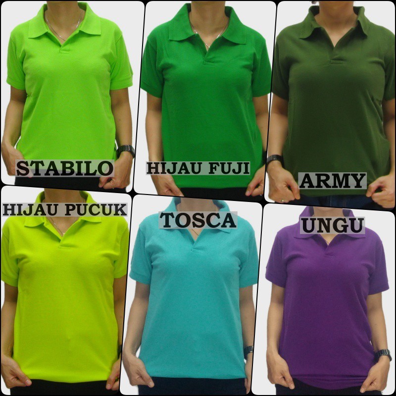 Jual Kaos Krah Polos Polo Wangki Lengan Pendek Unisex Wanita Hijau ... Jual Kaos Krah Polos Polo Wangki Lengan Pendek Unisex Wanita Hijau ...