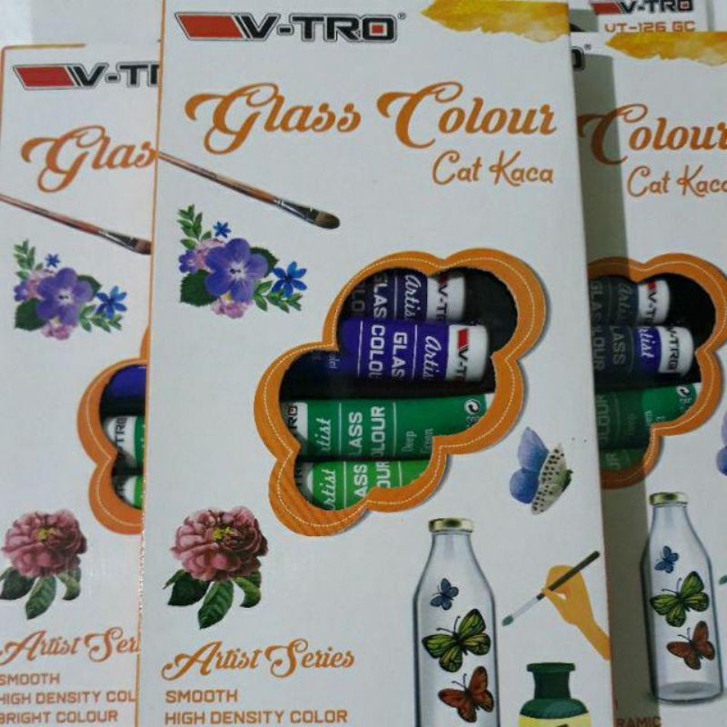 Jual Cat Kaca V-Tro 12warna | Shopee Indonesia